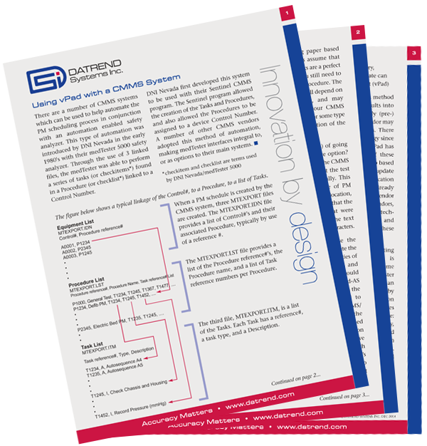 Datrend Releases White paper on using vPad with a CMMS System | Datrend ...